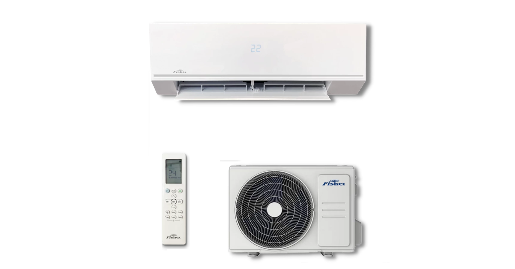 Fisher Comfort Plus FSAIF-CP-121AE3 / FSOAIF-CP-121AE3 oldalfali mono split klíma 3.5 kW ...