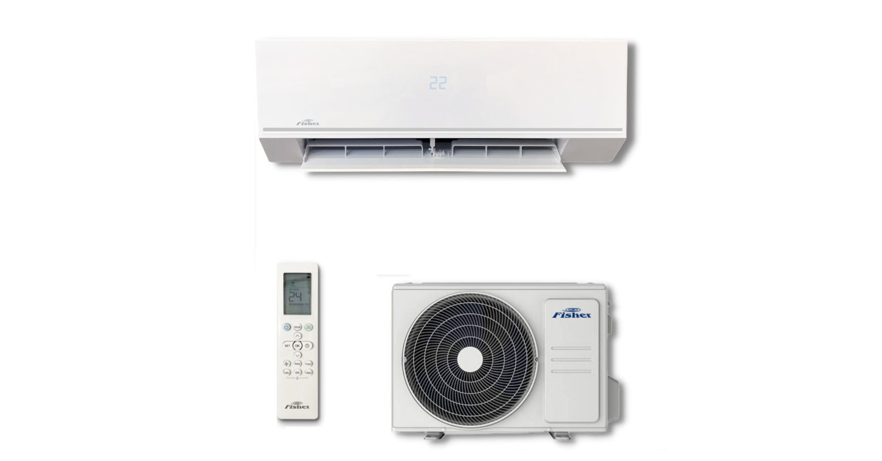 Fisher Comfort Plus FSAIF-CP-121AE3 / FSOAIF-CP-121AE3 oldalfali mono split klíma 3.5 kW ...