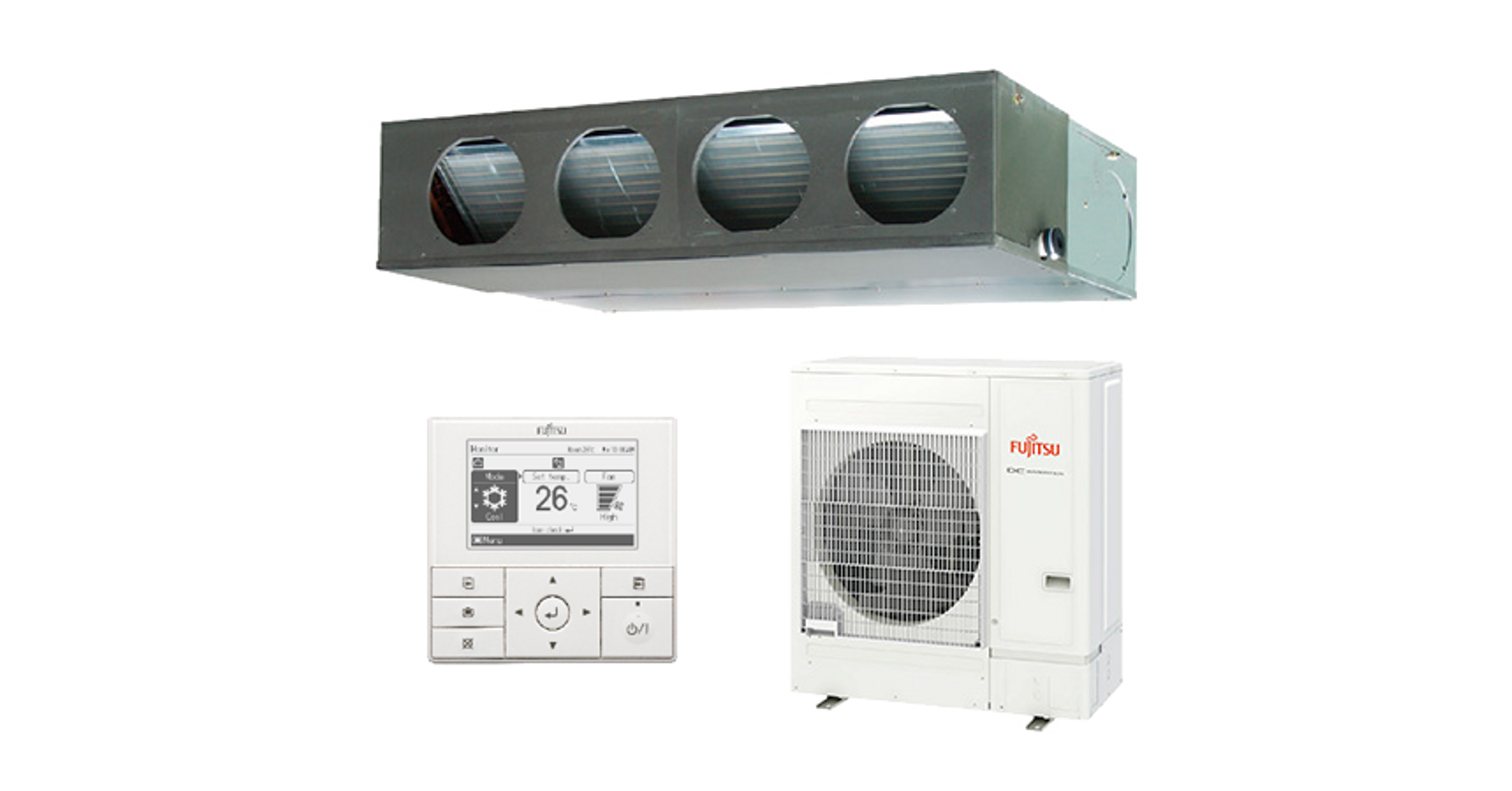 Fujitsu Eco ARXG45KMLA / AOYG45KQTA légcsatornás mono split klíma 12.1 ...