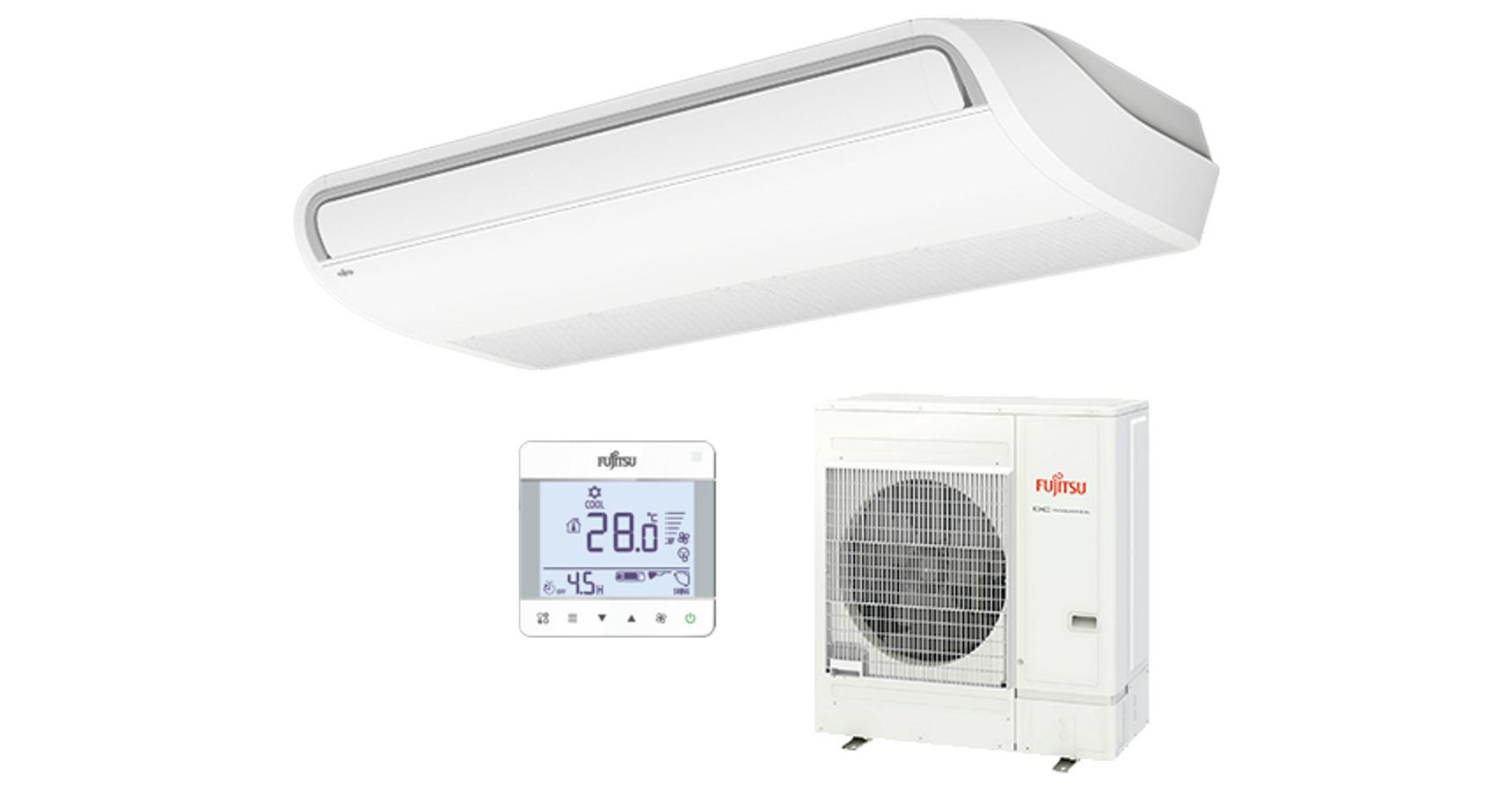 Fujitsu Standard ABYG45KRTA / AOYG45KRTA mennyezeti mono split klíma 12 ...