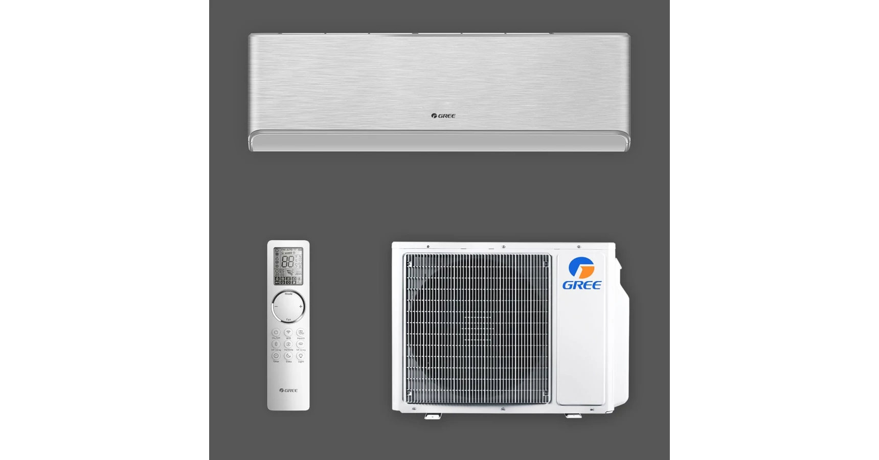 Gree Airy GWH18AVDXE-K6DNA1A oldalfali mono split klíma 5.3 kW - KlímaProfi