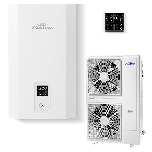 Fisher E-HeatR FHF-WHS-161CE3-3F osztott levegő-víz hőszivattyú 16 kW ...